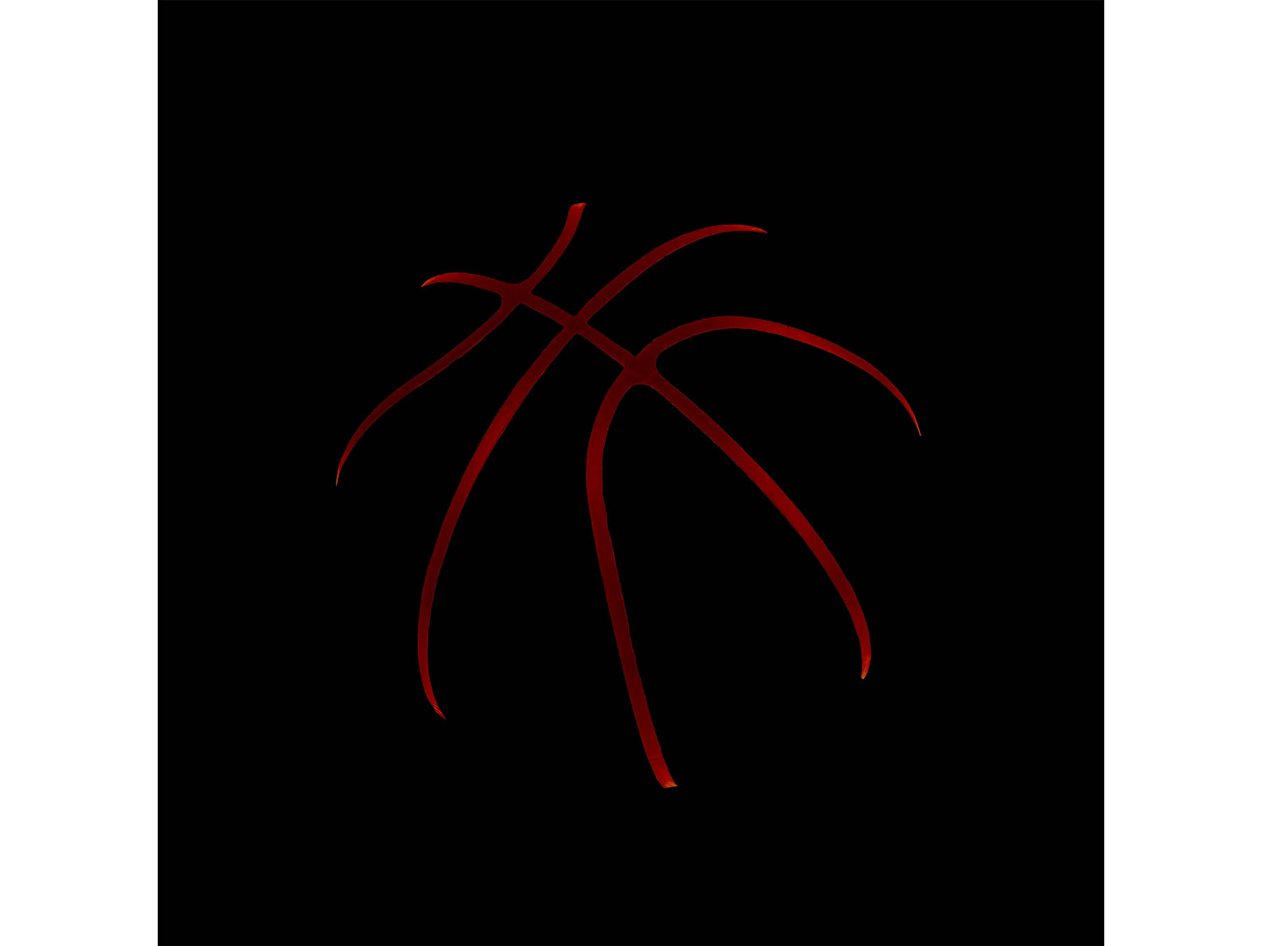 Basketball Stripes Red - Vibeprint