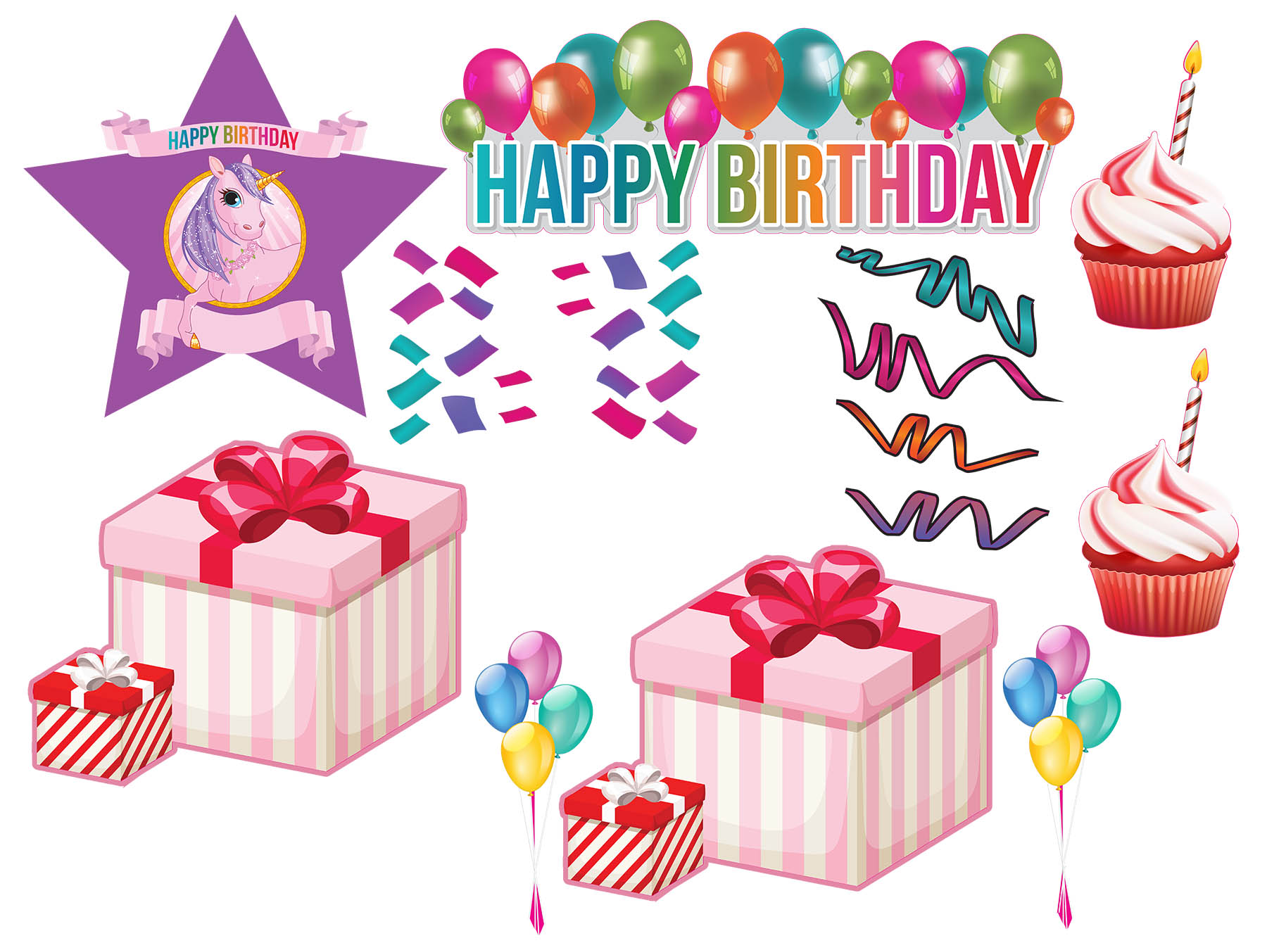 Unicorn Birthday Pack - Vibeprint